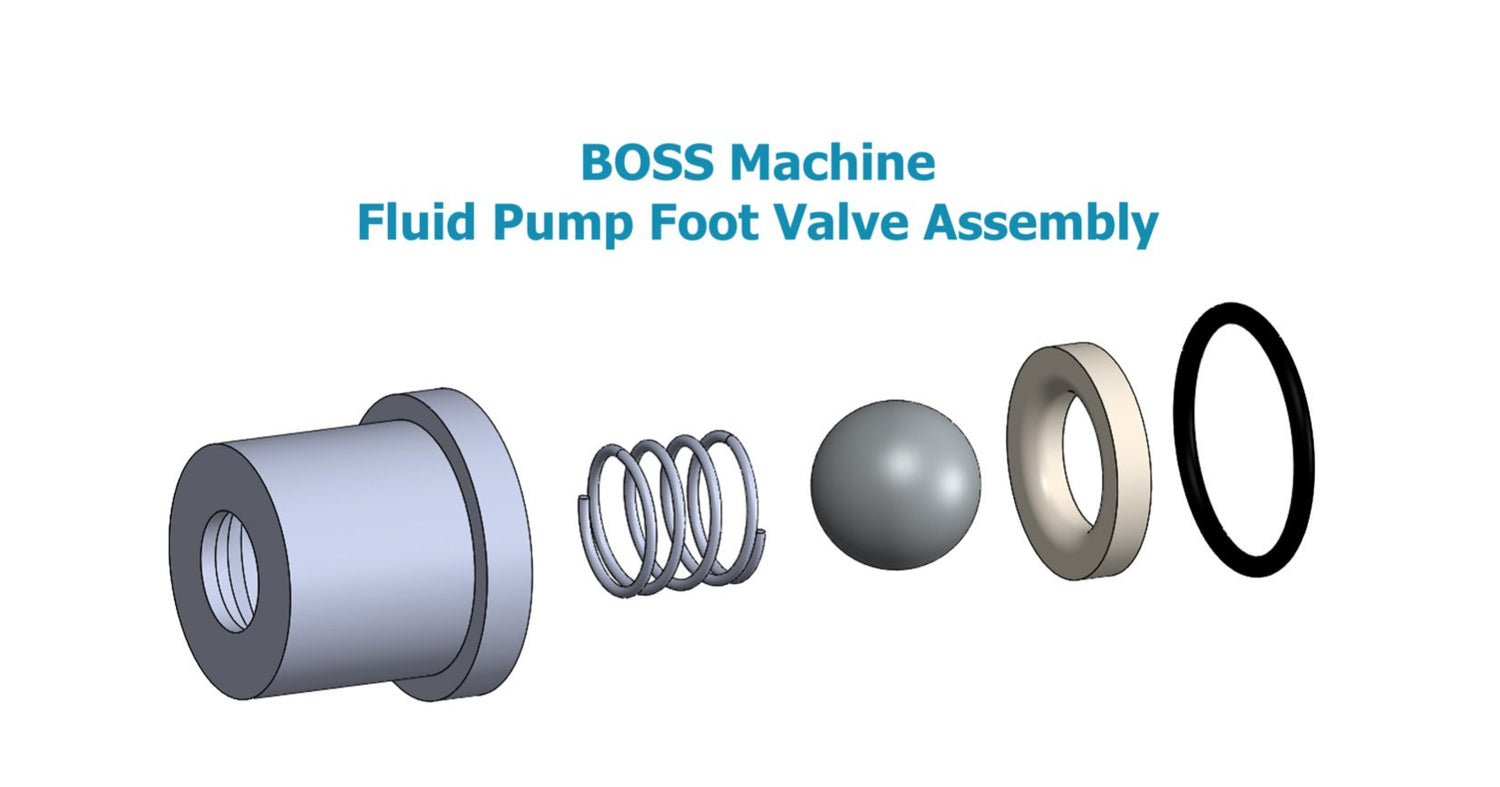 Complete Foot Valve Assembly for 1.25" Fluid Pump – BOSS Manufacturing