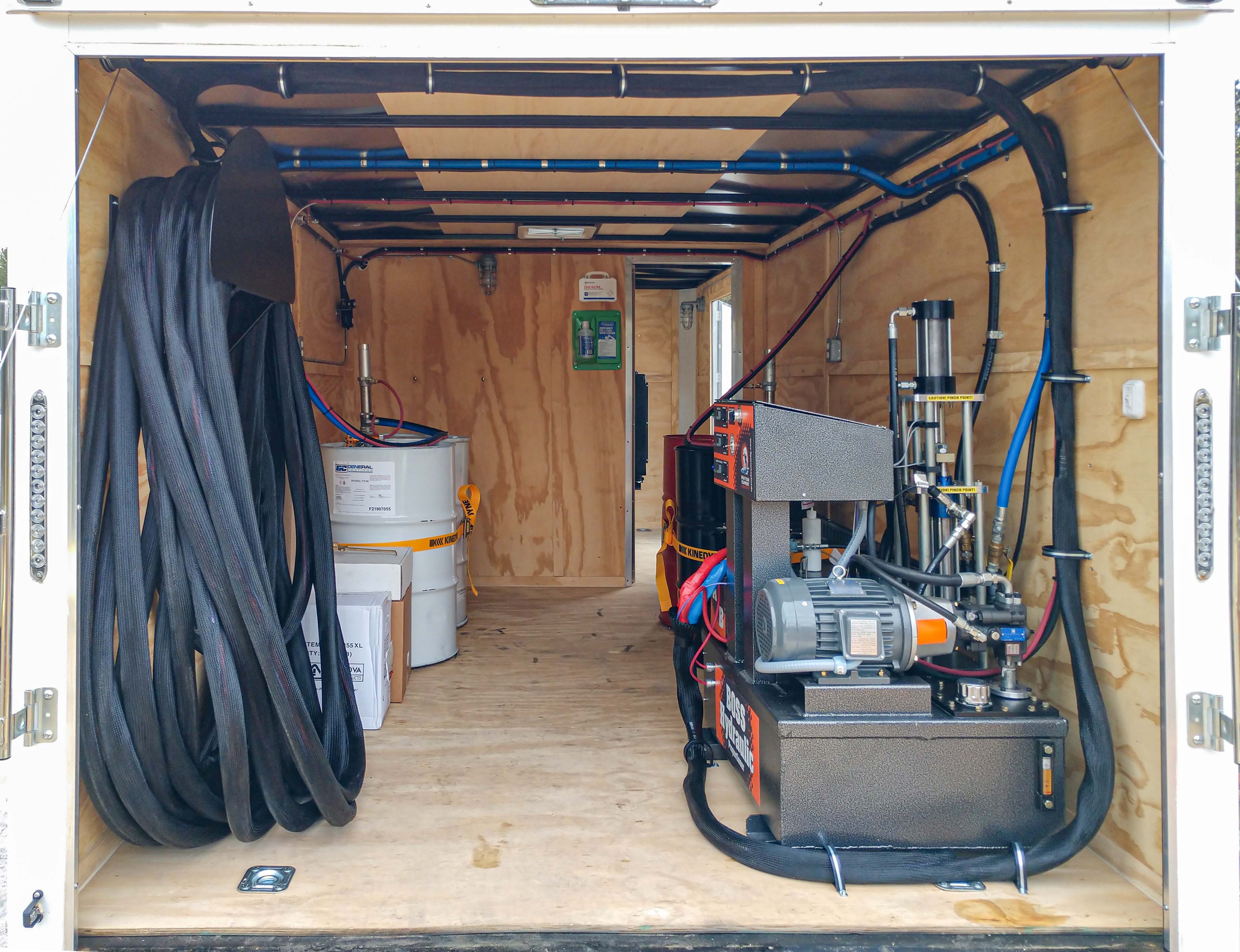 Commercial Roofing Hydraulic Trailer Rig – BOSS Manufacturing